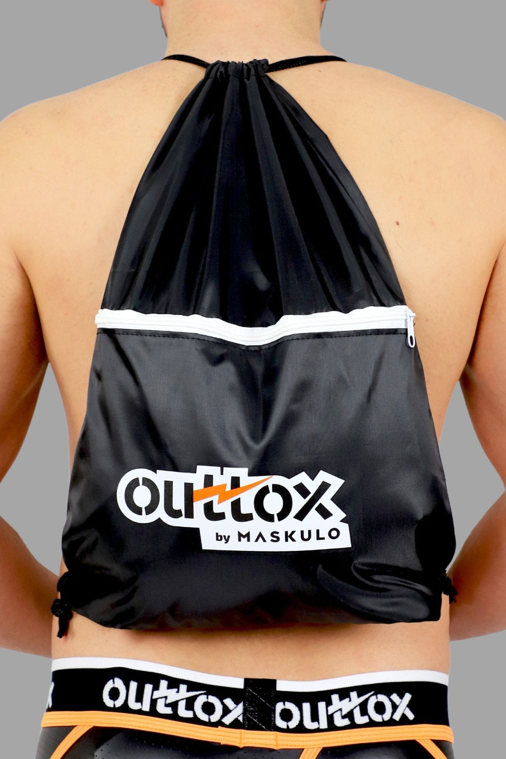 Outtox. Drawstring Bag. Black – Nolle Trading LLC - MSKL